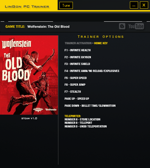 울펜슈타인: 디 올드 블러드 트레이너 - Wolfenstein: The Old Blood steam v1.0 +12 ...