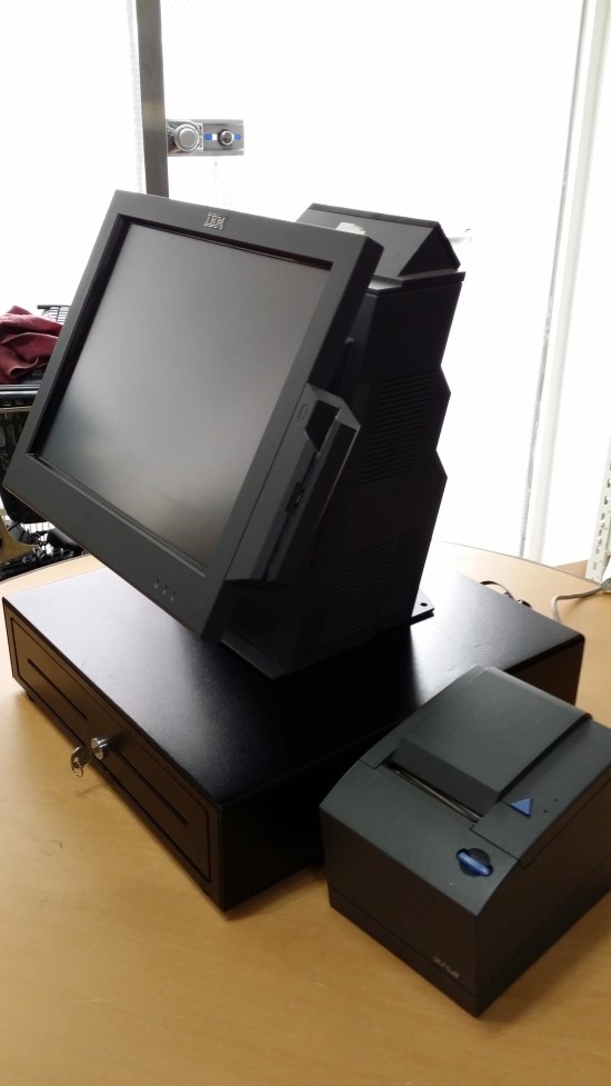 IBM POS 4852-E66,, 바코드스케너(360도 평판)MS-2422 MS2422 매립형 바코드스캐너 (중고포스, 포스기 ...