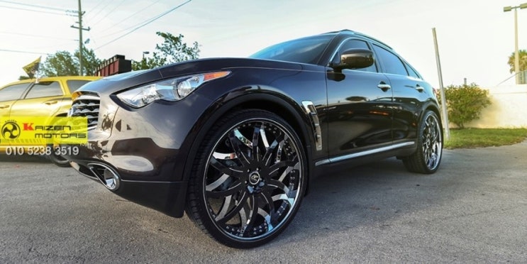 인피니티 Fx35 아마니휠 비토 24인치휠타이어장착 : 네이버 블로그