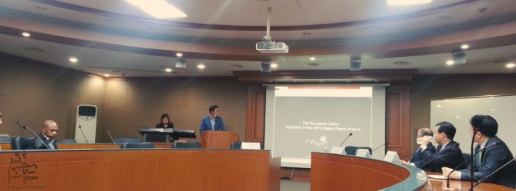 [KU-KIEP-SBS EU Center] 김창범 대외직명대사 특강 Navigating the EU and Korea – EU Partnership : 네이버 블로그