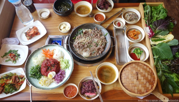 인천계양구 점심특선으로 먹은 소불고기쌈밥 화석시대 맛집 추천 네이버 블로그