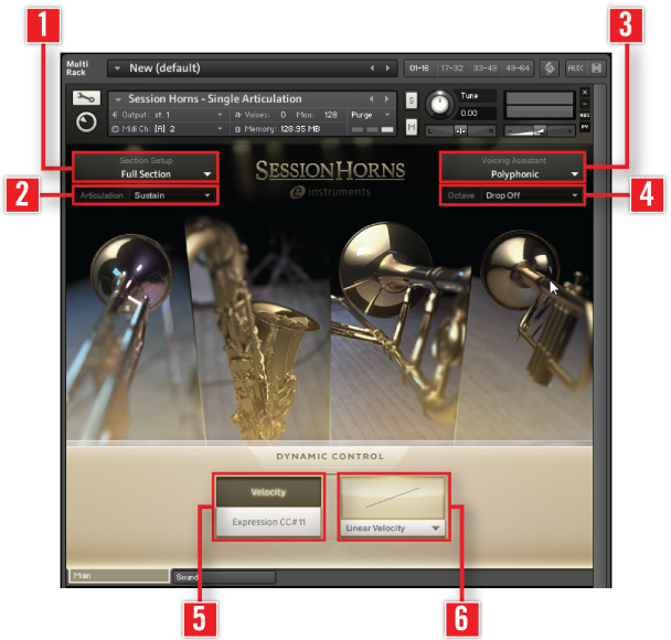 Session Horns 매뉴얼 해석 - ② Single.nki / Main Page : 네이버 블로그