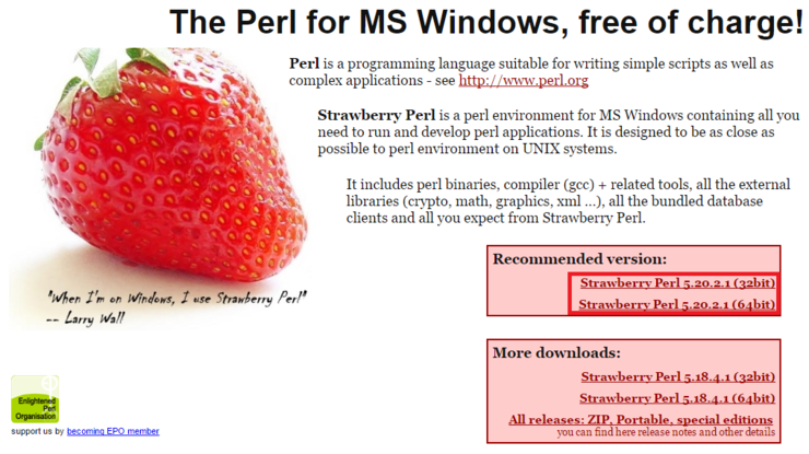 Window에서 Perl 사용하는 방법(1)strawberry perl설치 : 네이버 블로그