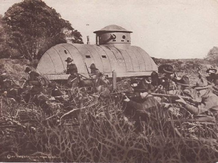 미국 캘리포니아주 방위군의 기갑 차량이였던 베스트 75 트랙레이어[US California National Guard 1917 ...