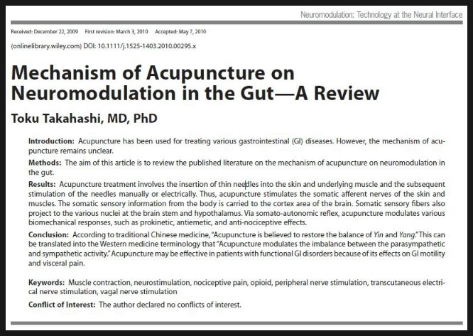 [고찰] 침치료의 위장관 신경조절 기전에 대한 고찰 (Mechanism of Acupuncture on ...