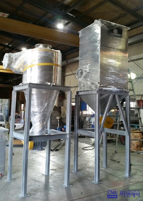 [씨엔에이][집진기] 60CMM 백필터 집진기 및 CYCLONE (SUS TYPE) 설치 사례 : 네이버 블로그