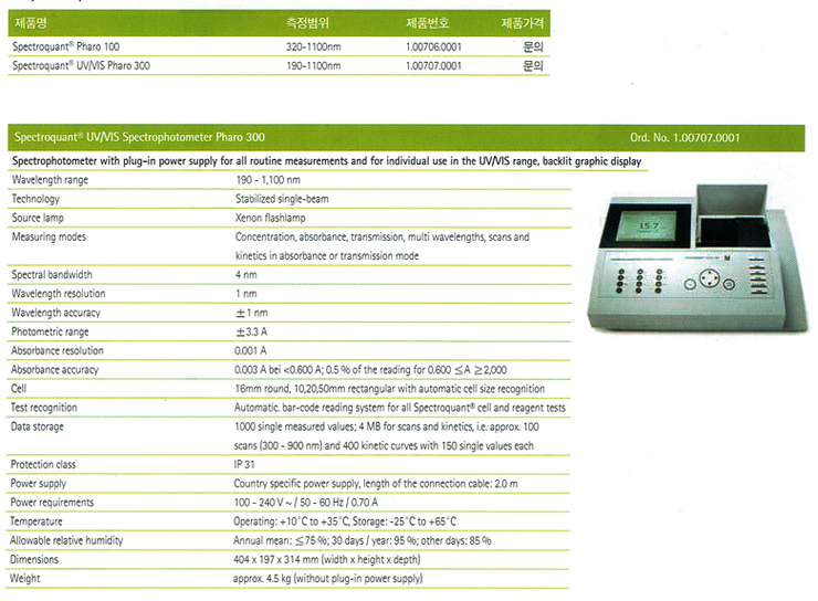 Merck / 머크 분광광도계 Spectroquant Pharo 100 / Pharo 300 Photometer 소개드립니다 ...