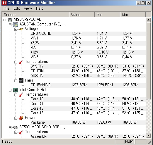 여름철 갑자기 컴퓨터가 버벅일때 cpu 온도 채크를 해보자! core temp + hardware monitor : 네이버 블로그