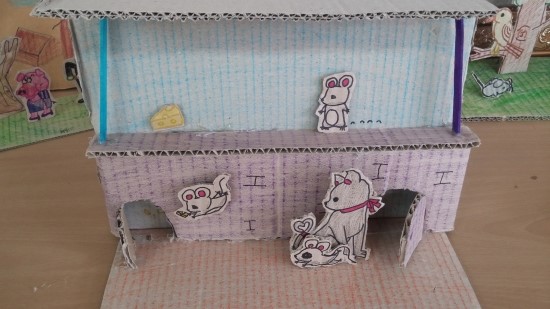 [미술강의]재활용만들기/박스상자꾸미기/입체작품 : 네이버 블로그