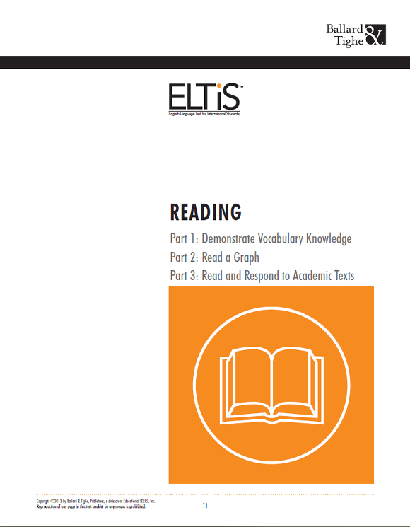 ELTiS(엘티스) Reading 리딩문제유형은 어떻게 나올까? : 네이버 블로그