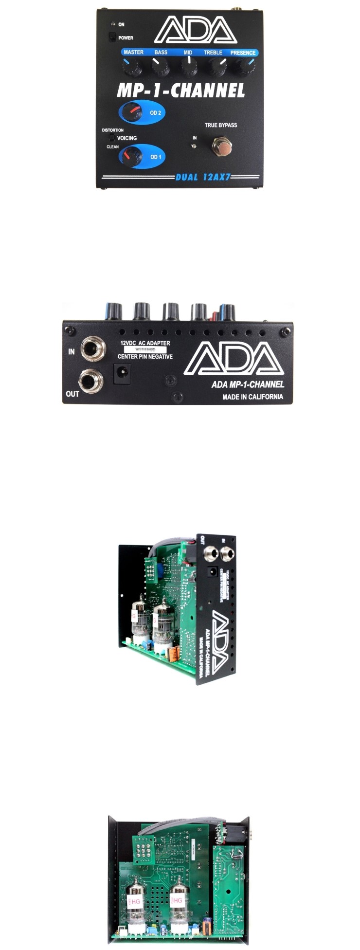 ADA Amplification MP-1-CHANNEL Pedal Clone Preamp 에이디에이앰플리피케이션 엠피원채널 ...