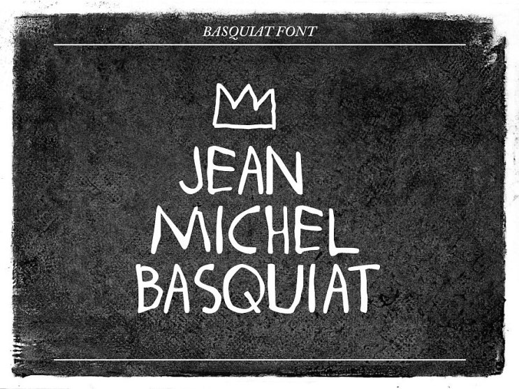 BASQUIAT FONT 바스키아 폰트 : 네이버 블로그