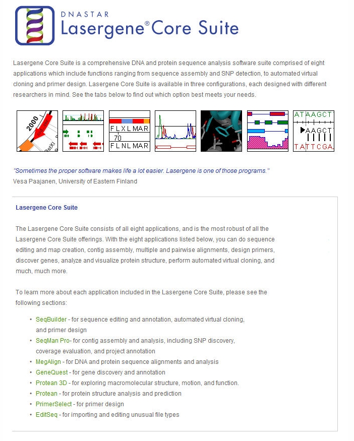 Lasergene Core suite : 네이버 블로그