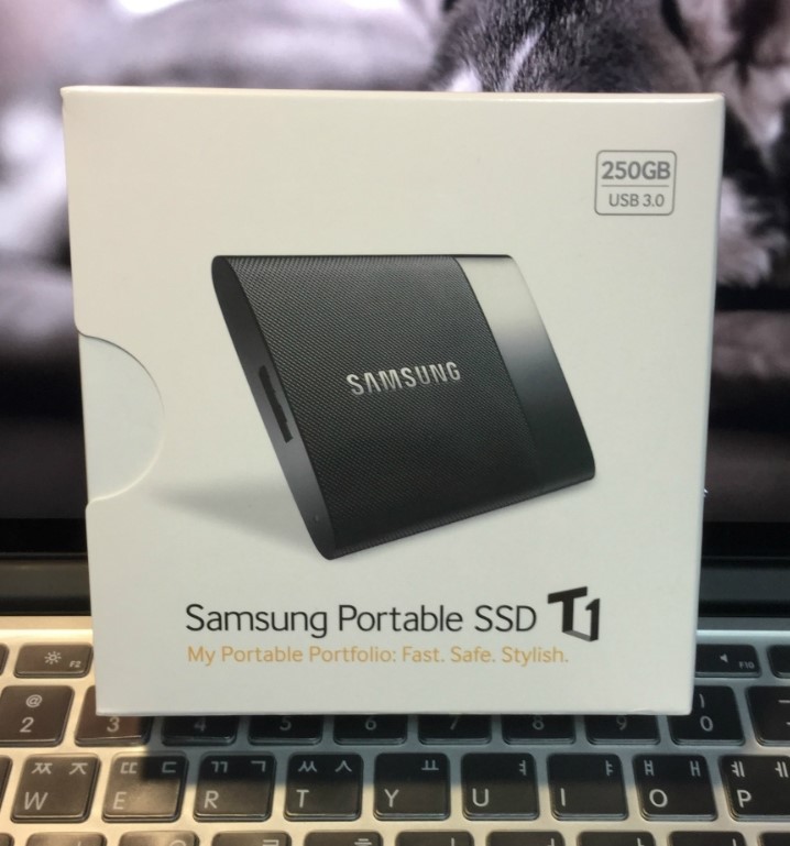[Mac] 삼성 포터블 SSD T1 개봉기 및 설정방법 : 네이버 블로그