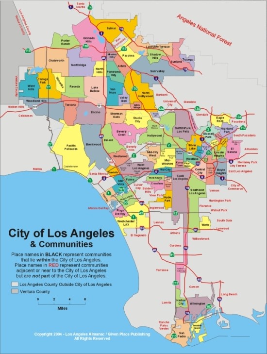 [LA Map] Los Angeles, CA 의 지도 : 네이버 블로그