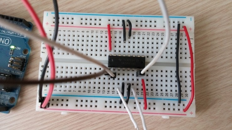 실습11. 아두이노(Arduino)로 DC모터 제어하기 (드라이버 SN754410) : 네이버 블로그