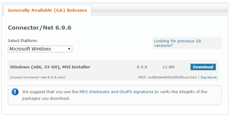 MySQL .NET Driver : 네이버 블로그