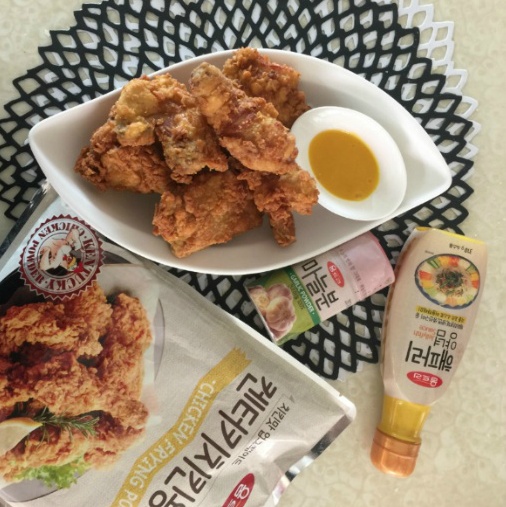 더 맛있는 홈메이드 갈릭치킨 with 움트리 켄터키치킨파우다 : 네이버 블로그