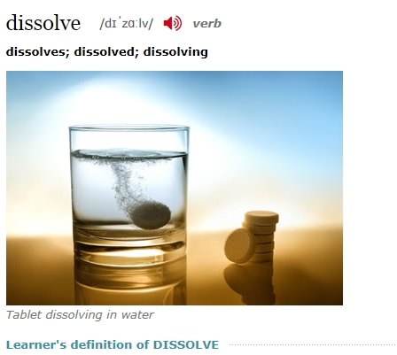 [영영사전 읽기] DISSOLVE : 네이버 블로그