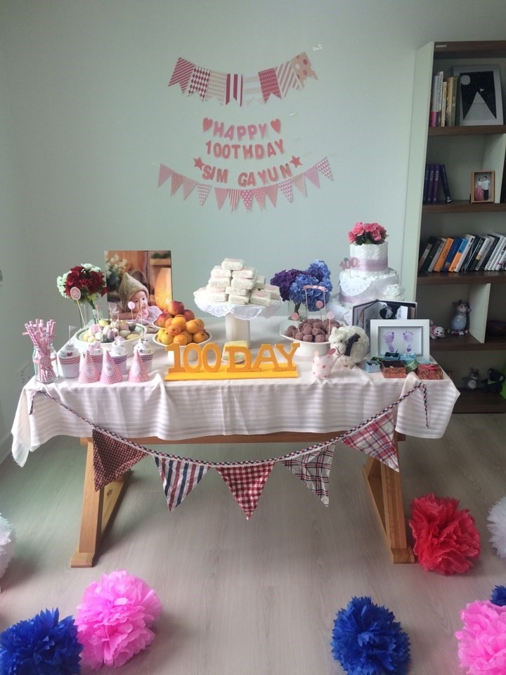 부우의 자람일기셀프 백일상 차리기 엄마표 백일상 백일 상차림 백일상 꾸미기 백일상 소품 목포 백일떡 네이버 블로그