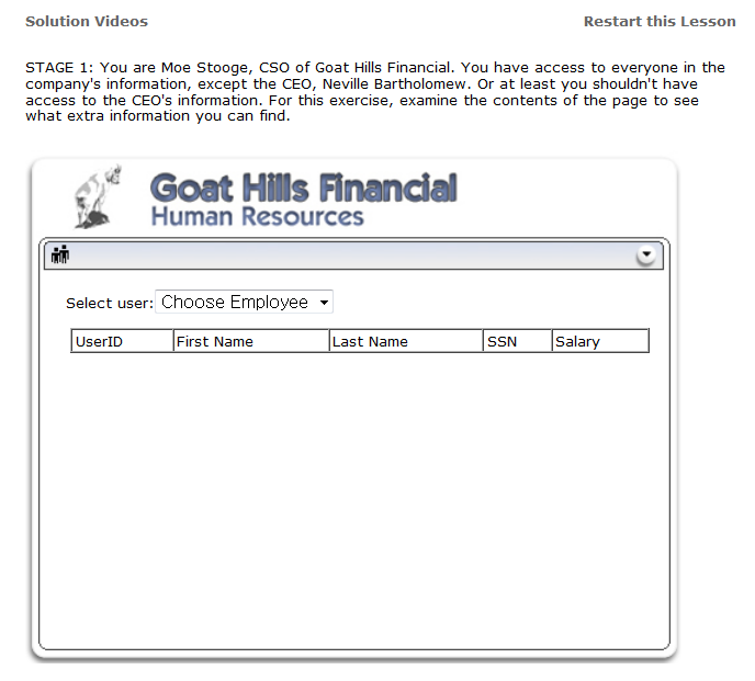6. WebGoat - AJAX Security - LAB: Client Side Filtering : 네이버 블로그