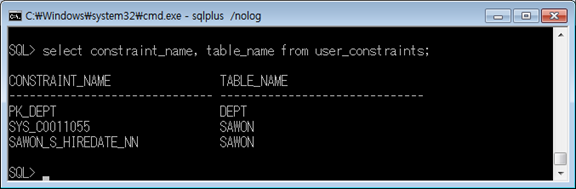 Oracle #Constraint 제약조건 : 네이버 블로그