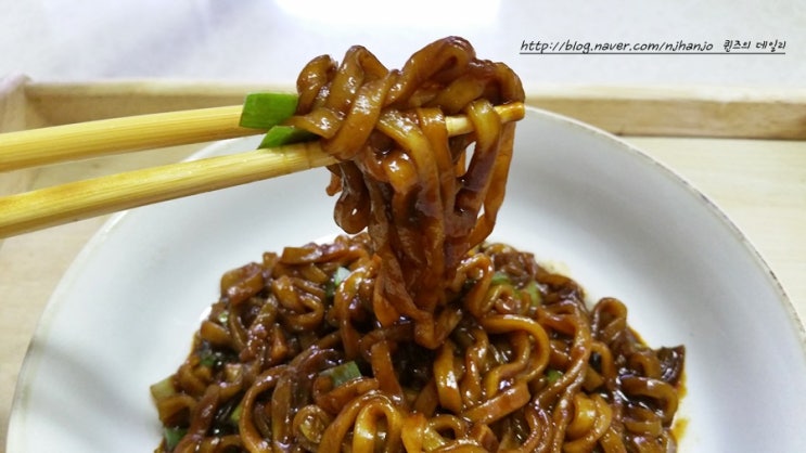 백종원 짜장라면 백종원 고추장짜장라면 매콤하니 야식으로 최고!! : 네이버 블로그