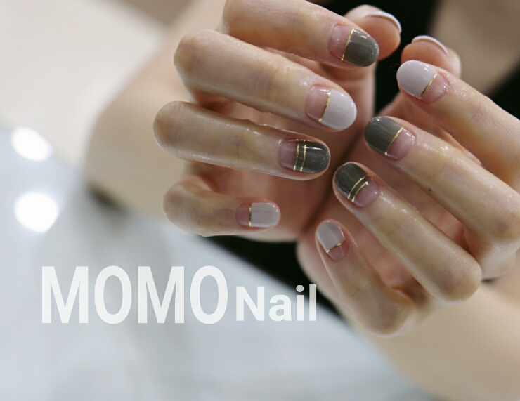 프렌치젤네일 라인네일 고급스런컬러감 신도림 모모네일 : 네이버 블로그