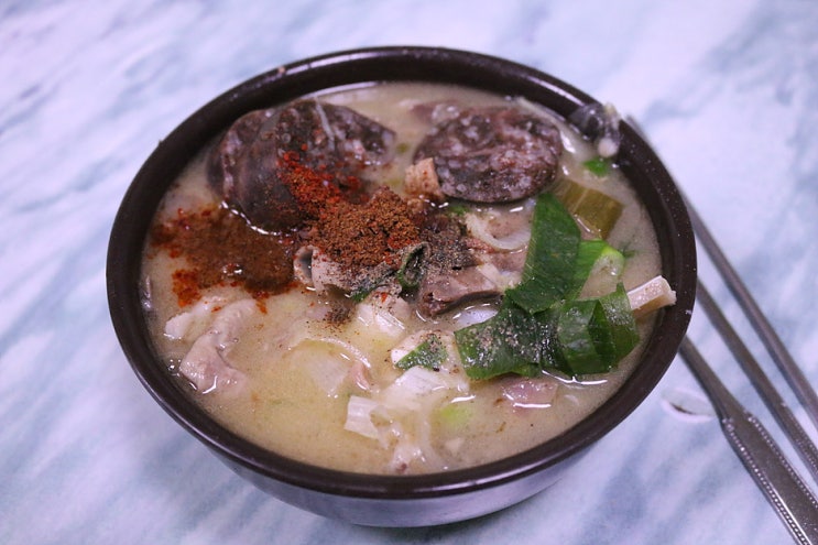 제주 맛집 제주 동문시장 맛집 제주식 순대가 들어간 순대국밥을 맛볼 수 있는 광명식당 네이버 블로그