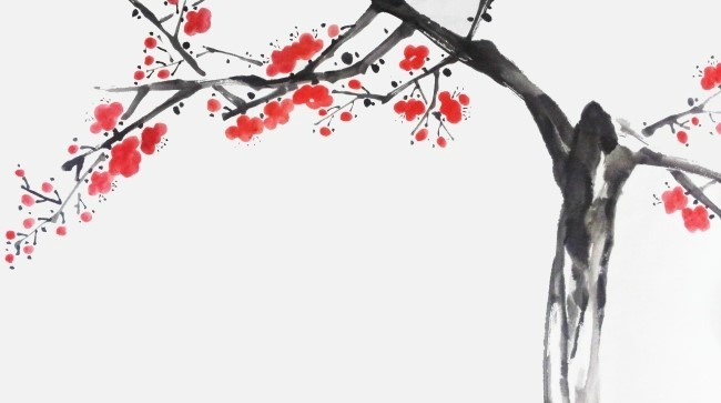 수묵 일러스트 매화그림 수묵화 그리기 동양화 배우기 수원 동양화 화실 인사동 수묵화 화실캘리그라피 그림 수원