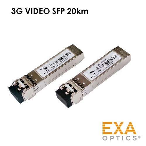 광 비디오전송 모듈-EXA optics 3G 비디오 SFP 광모듈 (HD-SDI ,SD-HDI, 20km 전송) -감시카메라 ...