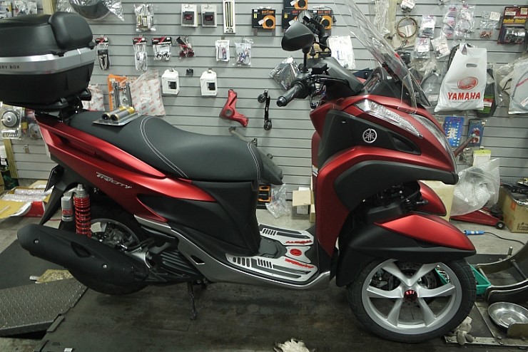 로드마스터 - YAMAHA 야마하 트리시트125 XRT레버, 핸들그립 장착튜닝 : 네이버 블로그