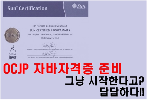 OCJP 자바자격증 준비 그냥 시작한다고? 답답하다!! : 네이버 블로그