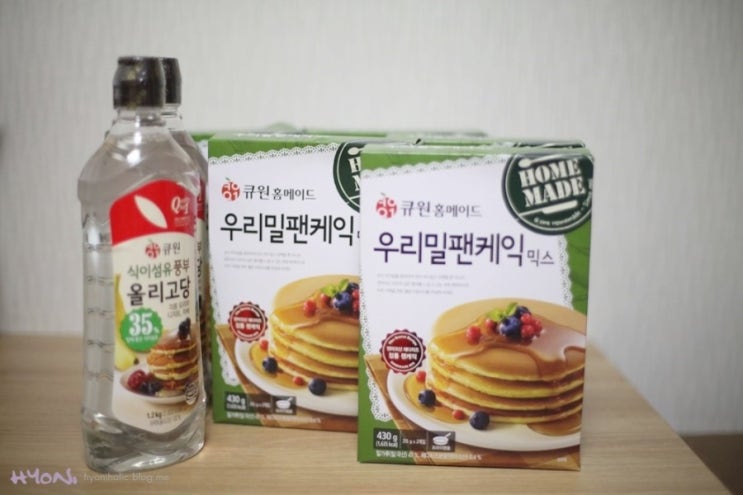우리밀 팬케익 믹스 And 올리고당으로 간단하게 팬케이크 만들기 W큐원 네이버 블로그