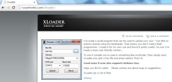 XLoader를 이용한 hex 파일 업로드 : 네이버 블로그