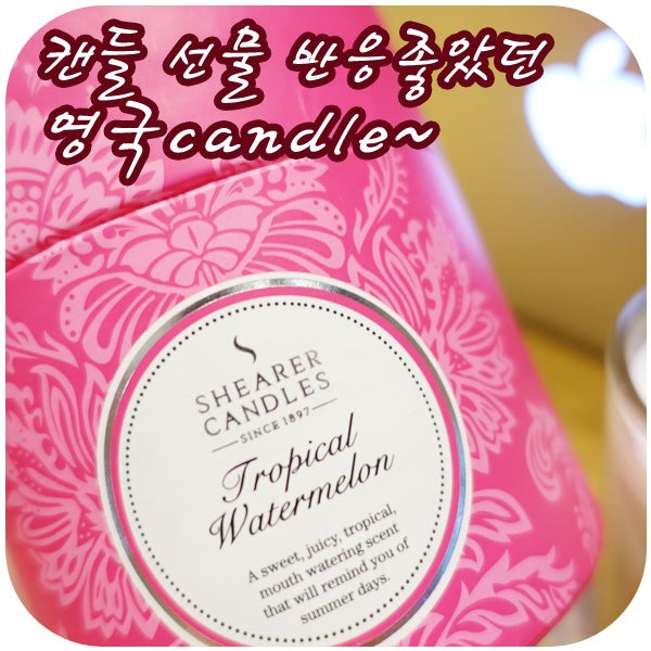 캔들 선물해줬던것중 가장 반응좋았던 영국candle~ : 네이버 블로그