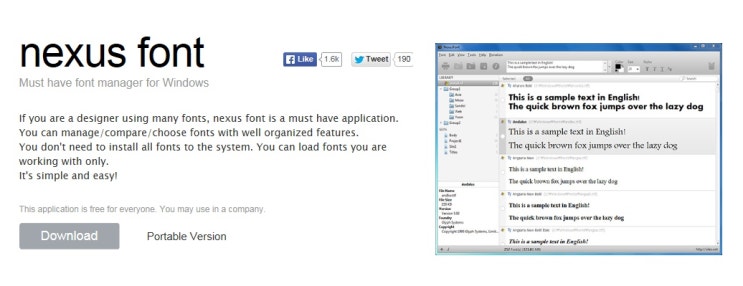 폰트 확인 및 폰트 관리 프로그램 - 넥서스폰트[NexusFont] : 네이버 블로그