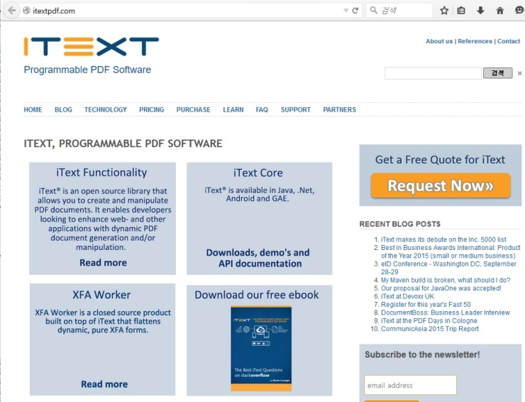 java pdf - itext : 네이버 블로그