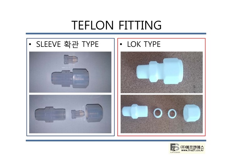 TEFLON Fitting 체결 방식 (PFA확관방식 & PTFE Ferrule방식) : 네이버 블로그