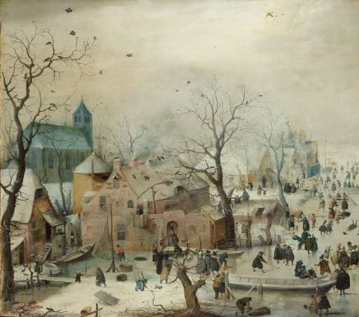 Winter Landscape with Ice Skaters, Hendrick Avercamp, c. 1608 (2) : 네이버 블로그