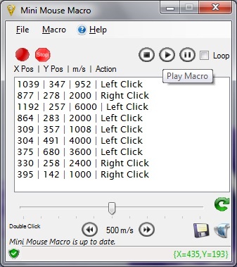 사용자가 지정한 부분의 마우스 클릭을 자동화할 수 있는 유틸-Mini Mouse Macro v4.0.0.0 : 네이버 블로그