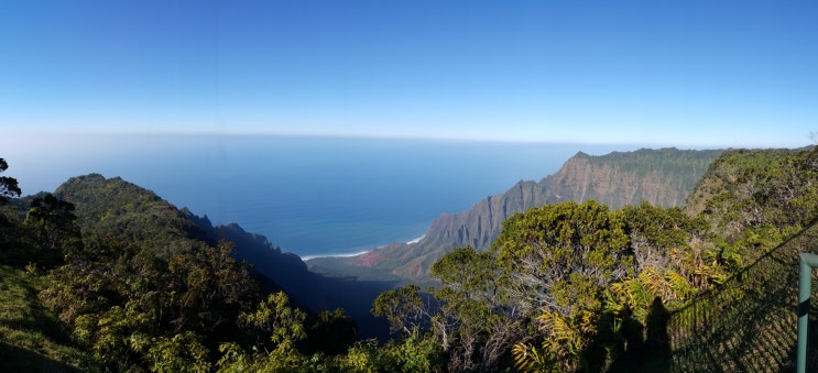 [하와이 자유여행] 카우아이 - Puu O Kila Lookout (푸우 오 킬라 전망대), Pihea Trail(피헤아 트레일 ...