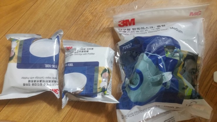 일도 좋지만 건강이 우선입니다 방독마스크 3m 7702 로 호흡기 보호해야죠 : 네이버 블로그