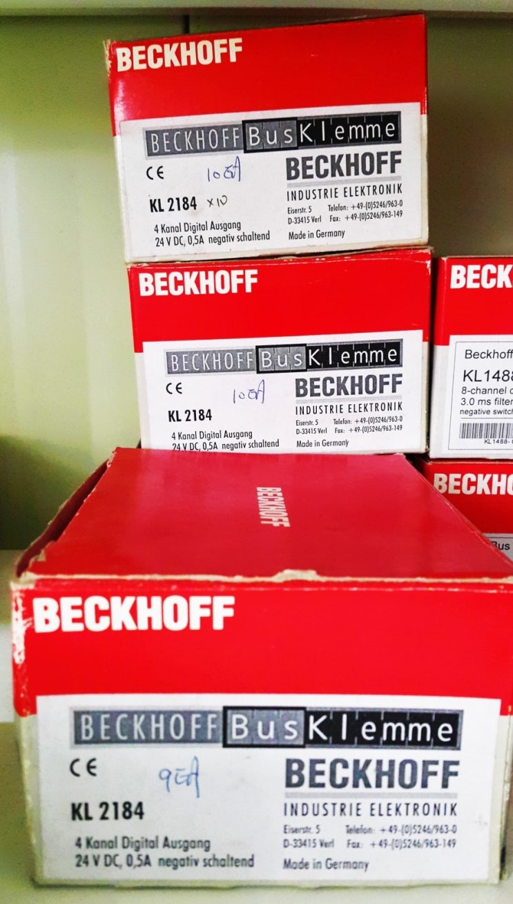 BECKHOFF 벡호프 KL2184 (4-channel digital output terminal) 재고 다량 입고 염가판매 ...