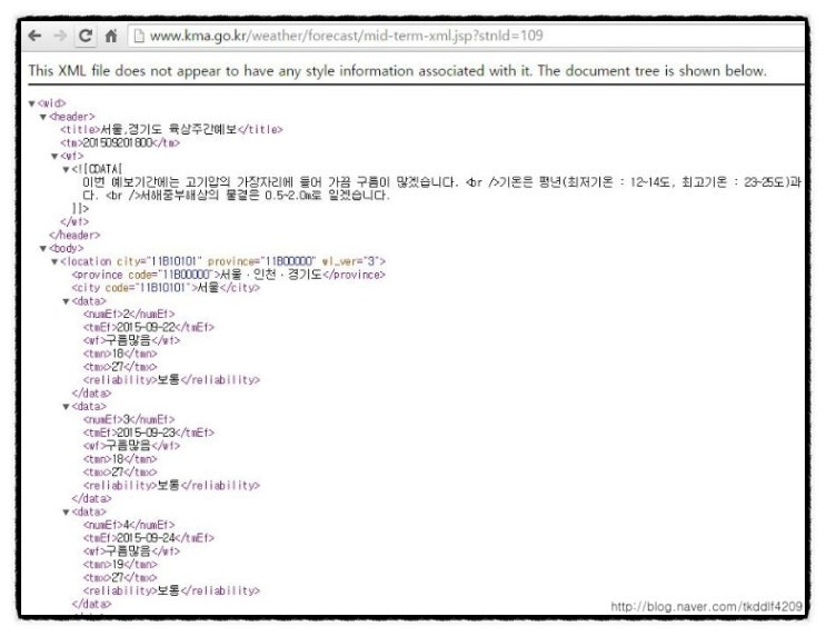 Java / XML 파싱(parsing) , DocumentBuilderFactory, DocumentBuilder 이용하기 ...