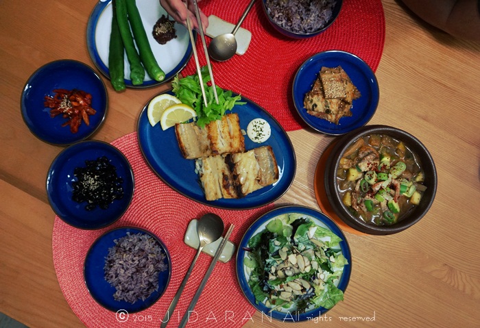 [우리집 식탁] '엄마밥'이 먹고 싶던 날,ㅎ + 된장찌개,생선구이,어묵조림,샐러드 : 네이버 블로그