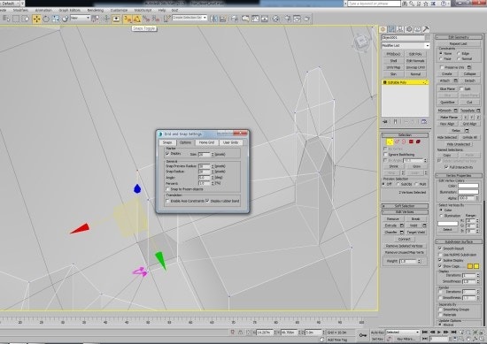 3ds Max Enable Axis Constrains (피봇 축고정?) : 네이버 블로그