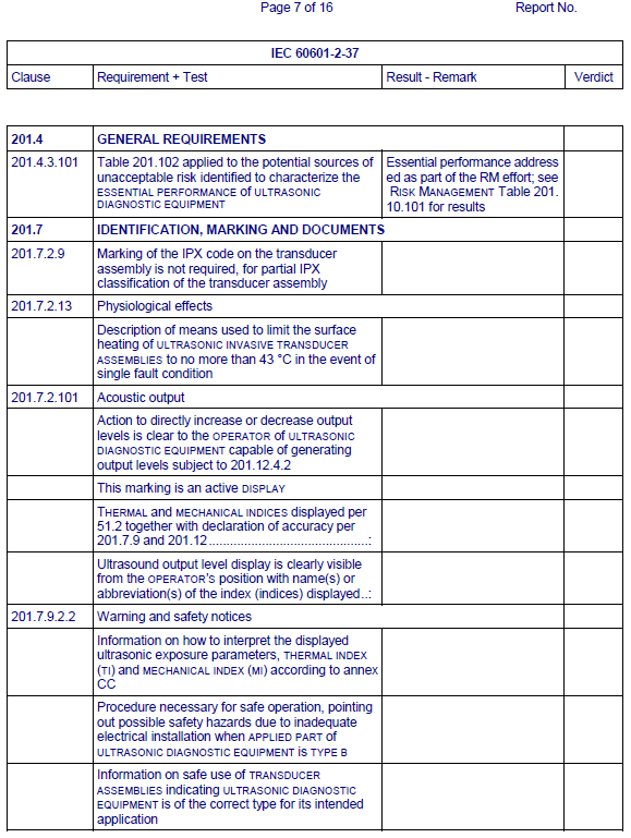 IEC 60601-2-37 TRF (Test Report Form) : 네이버 블로그