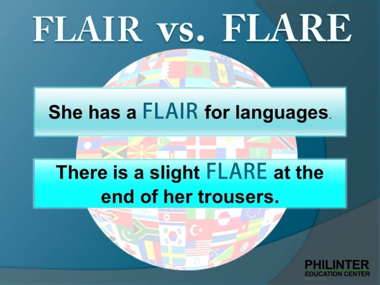 English Tip : FLAIR VS. FLARE : 네이버 블로그
