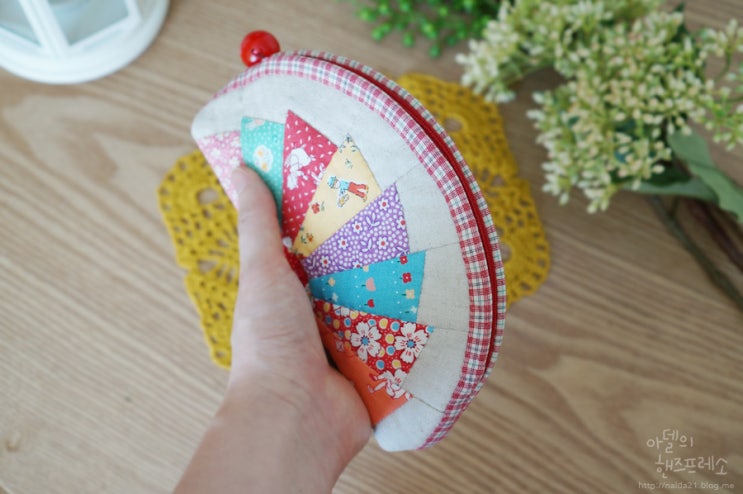 퀼트 반달파우치부채 패치워크 파우치 만들기~ 네이버 블로그